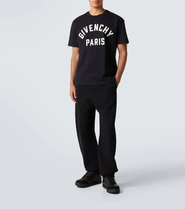Givenchy Logo Cotton Jersey T-shirt - Black