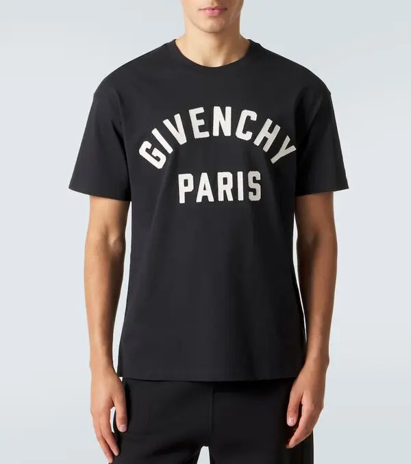 Givenchy Logo Cotton Jersey T-shirt - Black