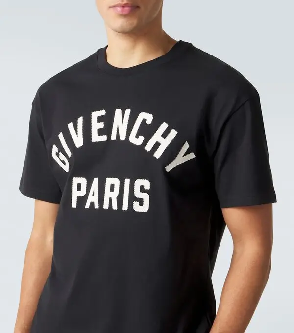 Givenchy Logo Cotton Jersey T-shirt - Black