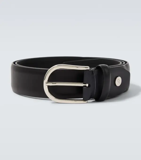 Brioni Leather Belt - Black