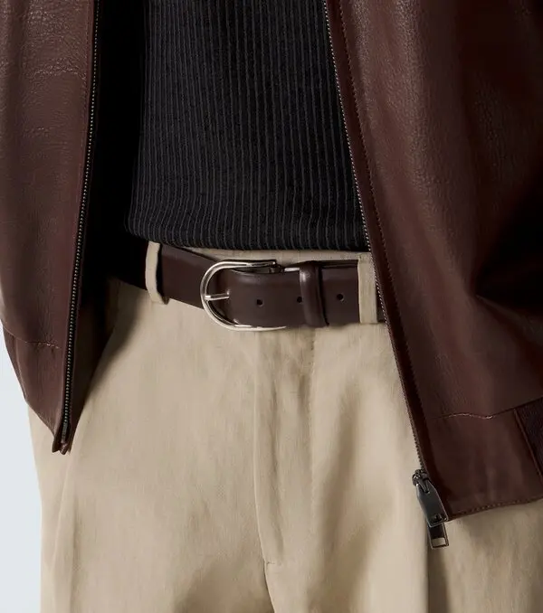 Brioni Leather Belt - Brown