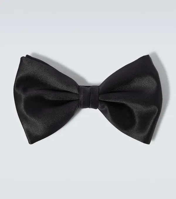 Brioni Silk Twill Bow Tie - Black