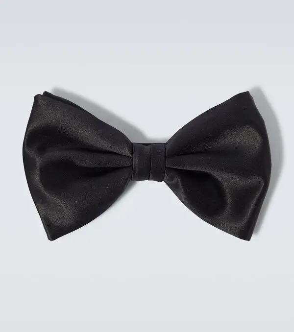Brioni Essential Silk Twill Bow Tie - Black