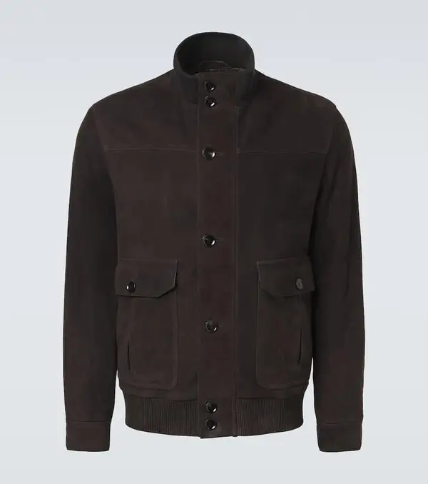 Brioni Suede Bomber Jacket
