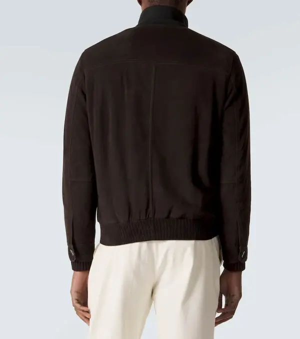 Brioni Suede Bomber Jacket