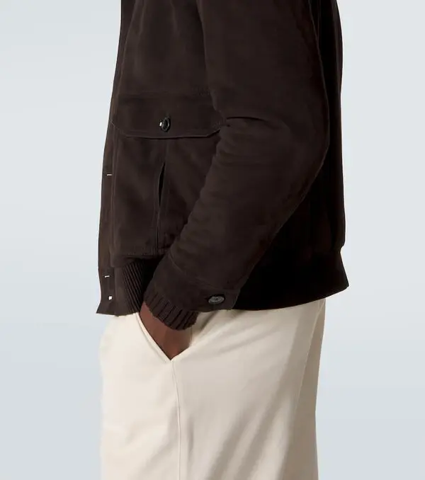 Brioni Suede Bomber Jacket