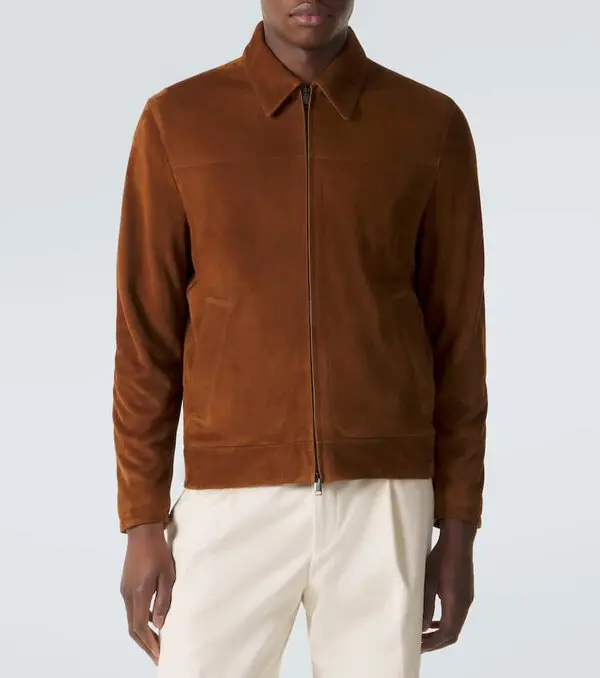 Brioni Suede Blouson Jacket