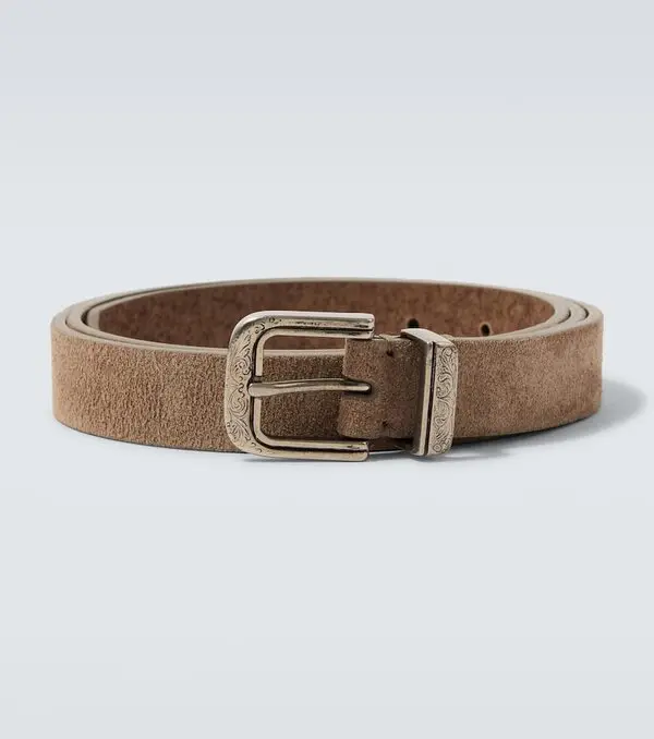 Brunello Cucinelli Suede Belt - Brown