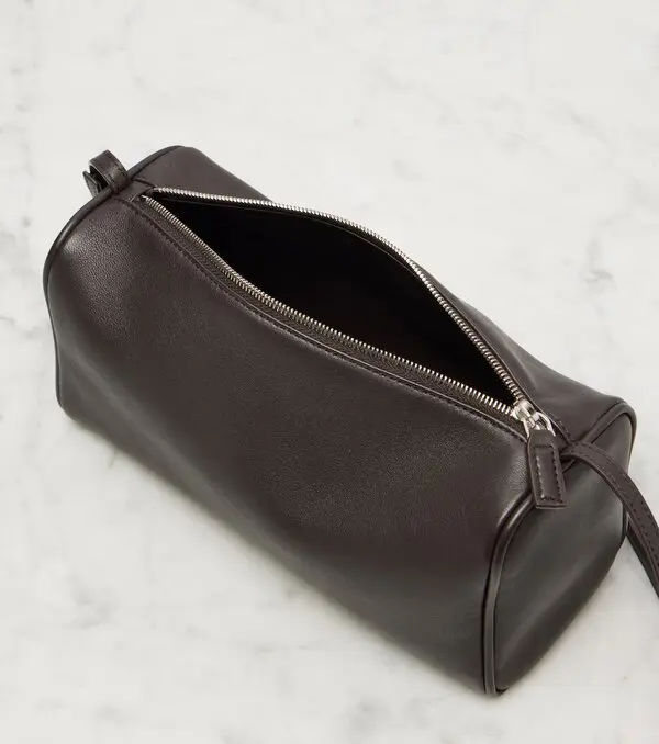 THE ROW 90s Leather Shoulder Bag - Brown