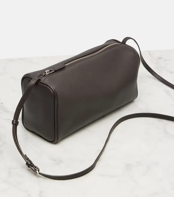 THE ROW 90s Leather Shoulder Bag - Brown