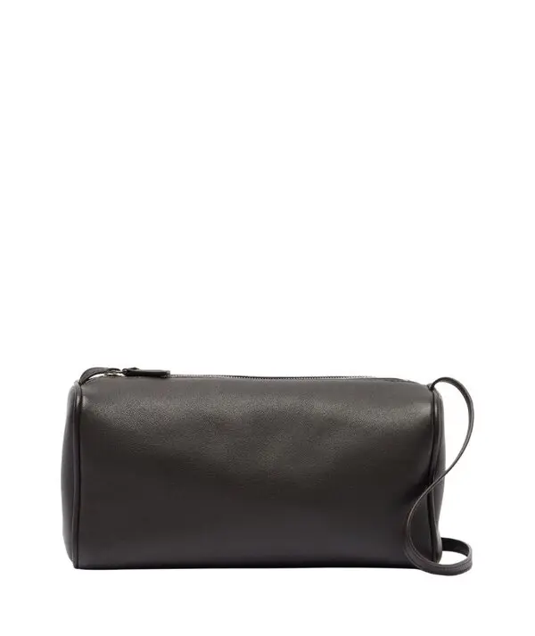 THE ROW 90s Leather Shoulder Bag - Brown