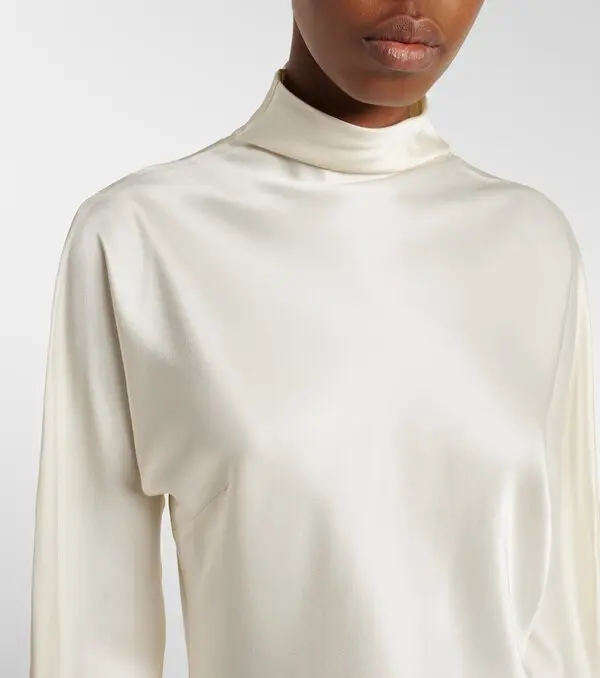 RÓHE Satin Top - White