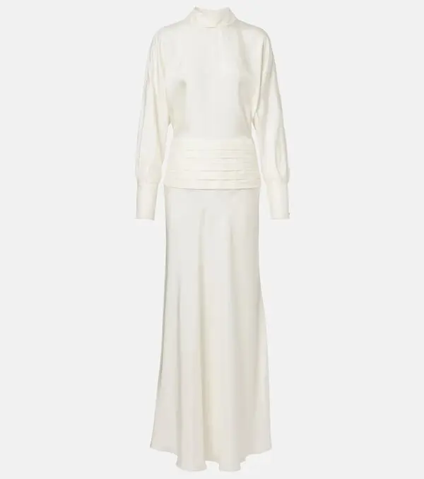 RÓHE Silk Gown - White