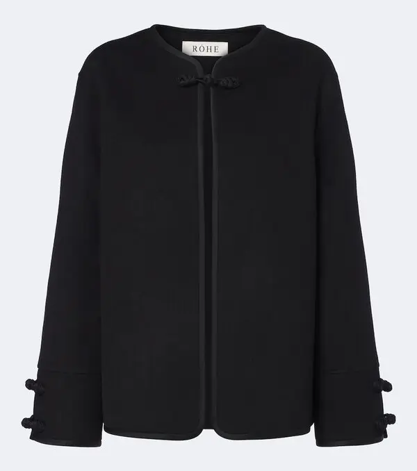 RÓHE Wool And Cashmere Jacket - Black