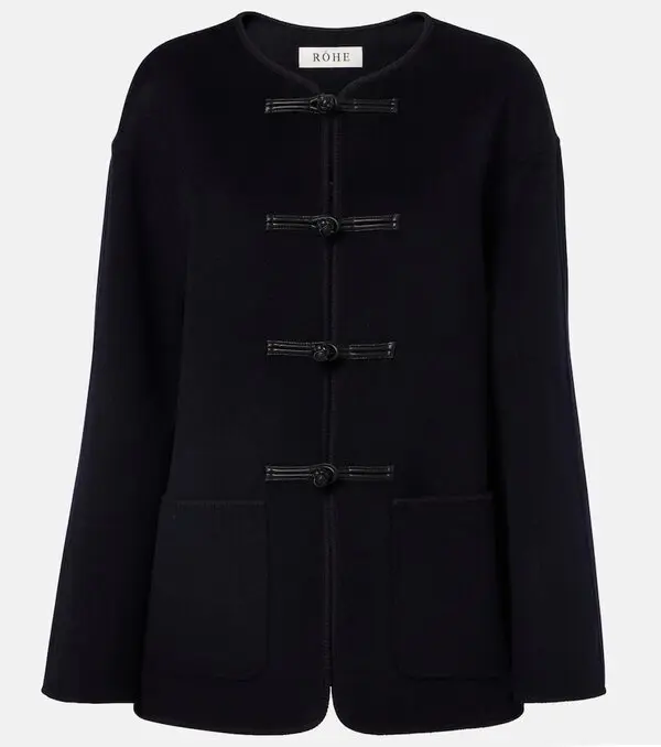 RÓHE Wool And Cashmere Jacket - Blue