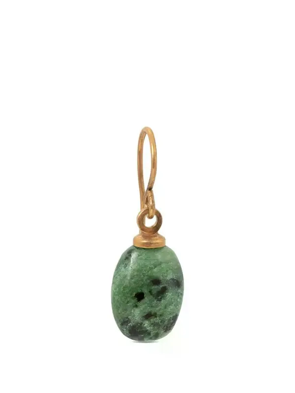 Dries Van Noten Stone-pendant Single Earring - Gold