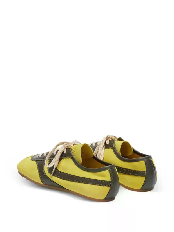 Dries Van Noten Panelled Suede Sneakers - Yellow