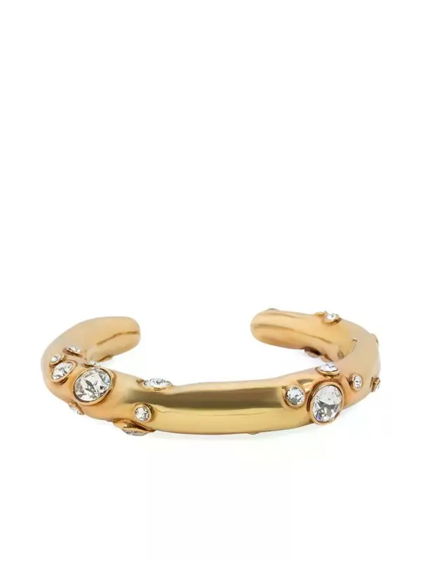 Dries Van Noten Crystal-embellished Cuff Bracelet - 954 Gold
