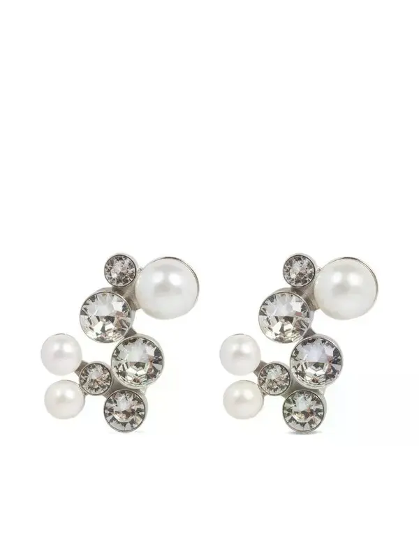 Dries Van Noten Post-back Earrings - Silver