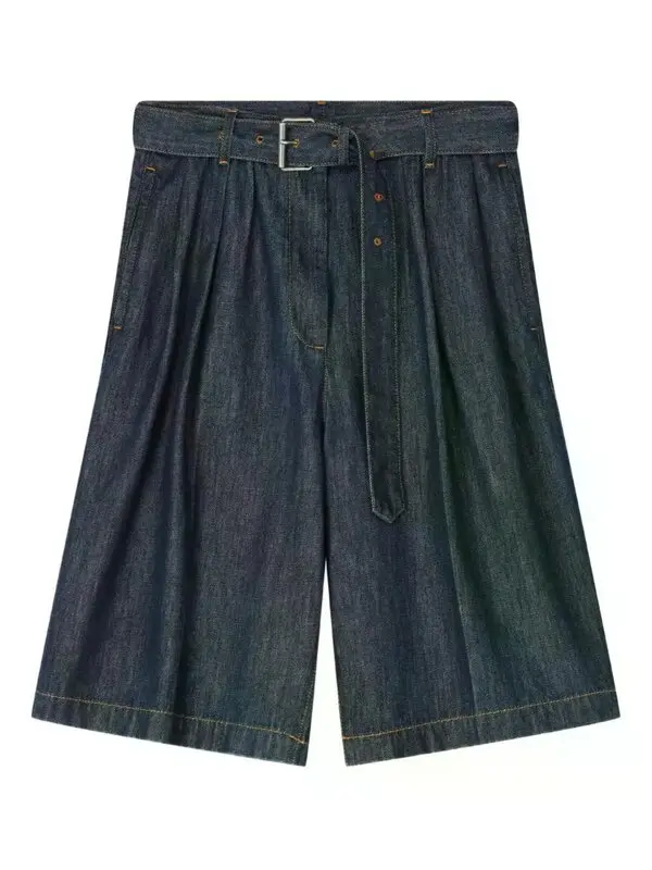 Dries Van Noten Belted Denim Shorts