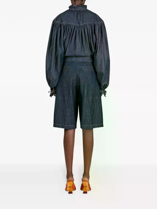 Dries Van Noten Belted Denim Shorts