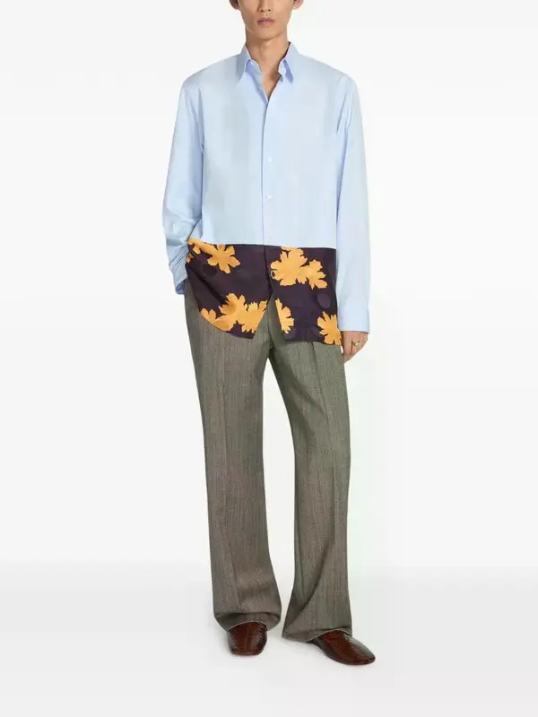 Dries Van Noten Floral-detail Shirt