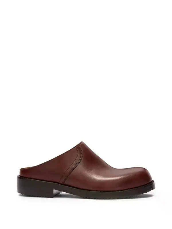 Dries Van Noten Leather Clogs