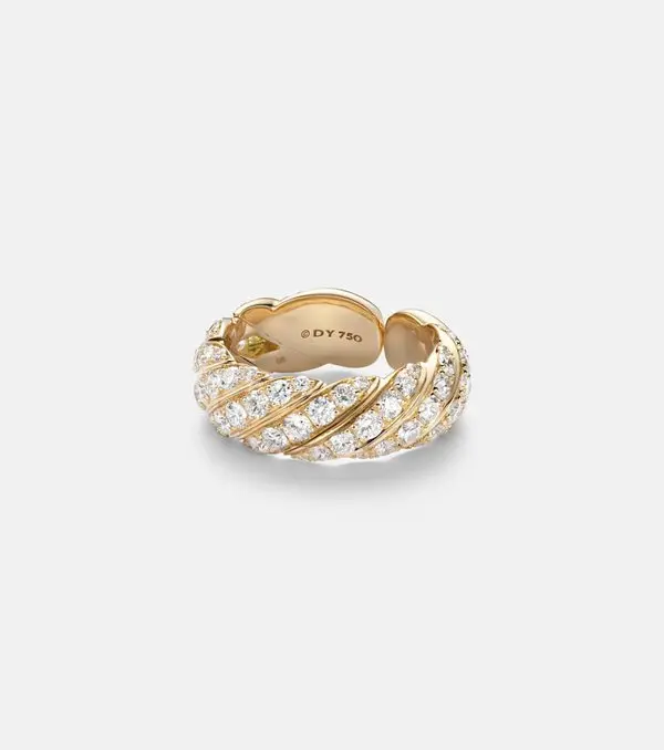 David Yurman Dy Madison® Ring With Diamonds - Gold
