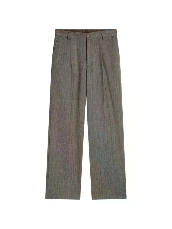 Dries Van Noten Striped Trousers - Grey