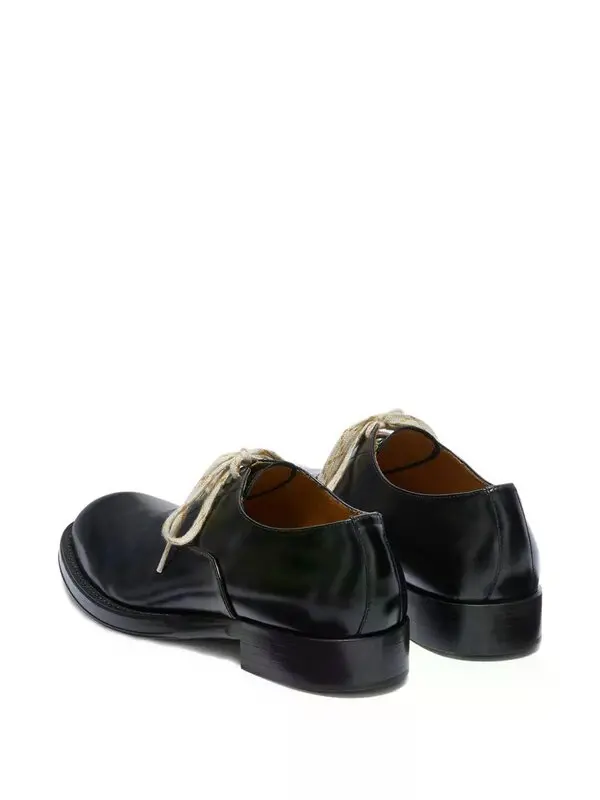 Dries Van Noten Leather Oxford Shoes - Black
