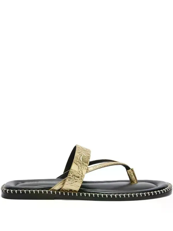 Dries Van Noten Textured-strap Leather Sandals