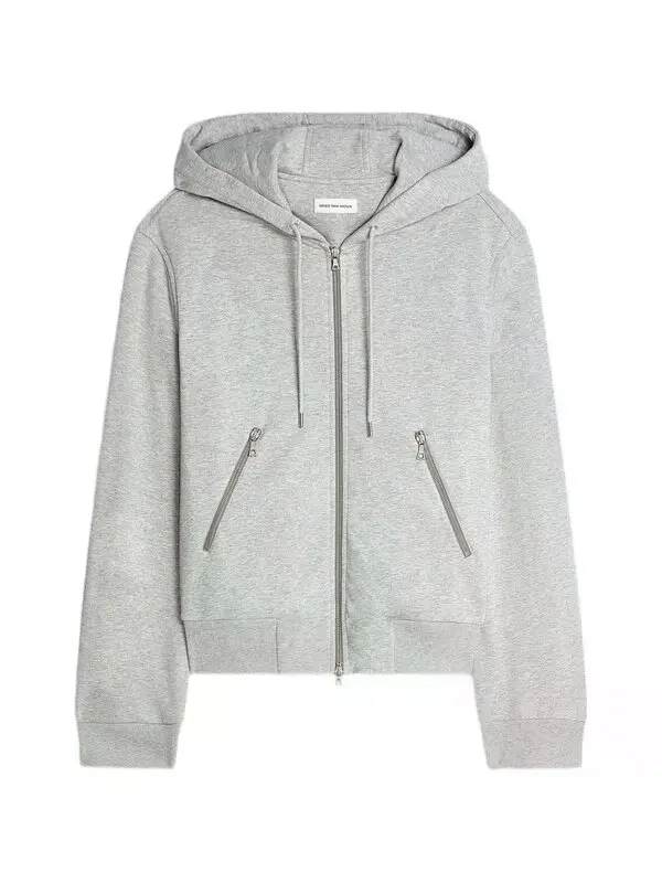 Dries Van Noten Zip-fastening Hooded Sweatshirt - Grey