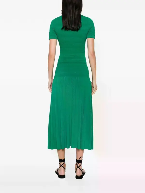 Sandro Knitted Midi Dress - Grey | Editorialist