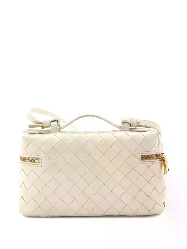 Bottega Veneta Intrecciato Leather Crossbody Bag Vanity Case - Neutrals