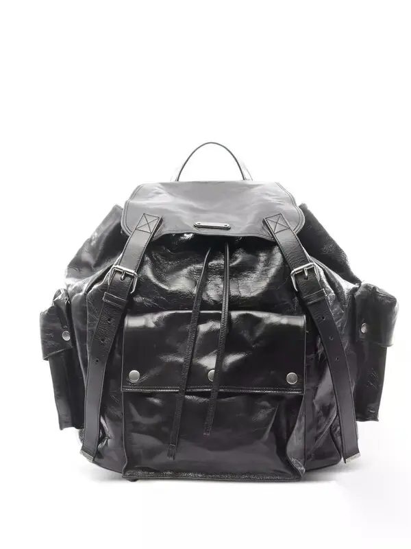 Saint Laurent Calf Leather Rucksack Backpack