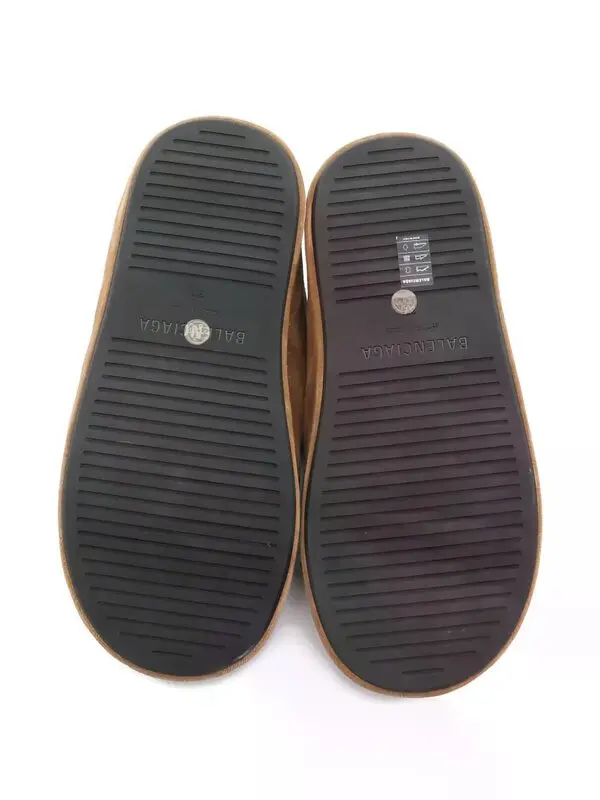 Balenciaga 2010s Alaska Suede Slippers