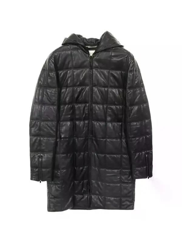 Saint Laurent Quilted Hooded Coat