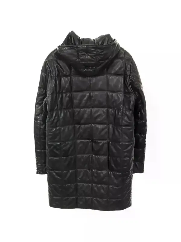 Saint Laurent Quilted Hooded Coat