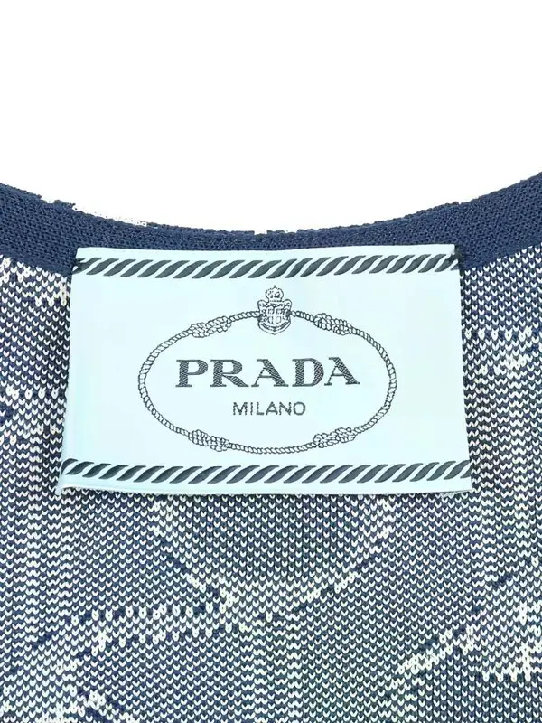 Prada 2010s Geometric-print Mini Dress