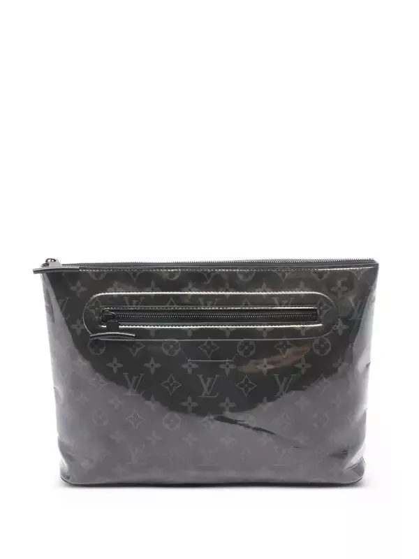 LOUIS VUITTON Monogram-pattern Clutch Bag - Grey