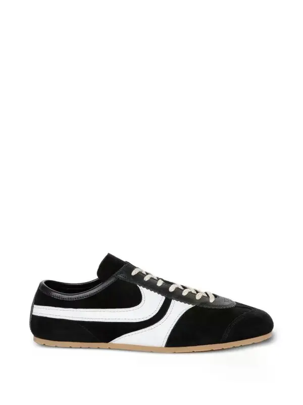 Dries Van Noten Suede Low Top Sneakers - Black