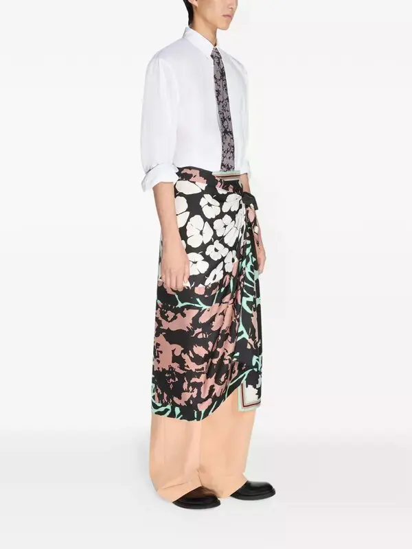 Dries Van Noten Floral-print Wrap Skirt