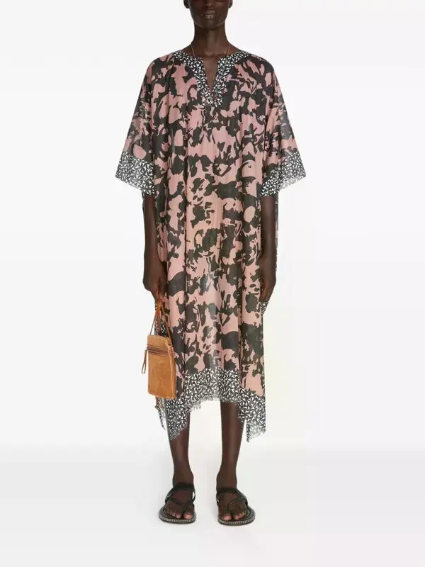 Dries Van Noten Printed Kaftan