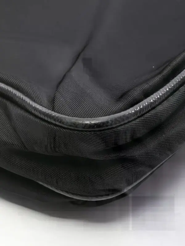 Prada 2010s Leather And Nylon Shoulder Bag