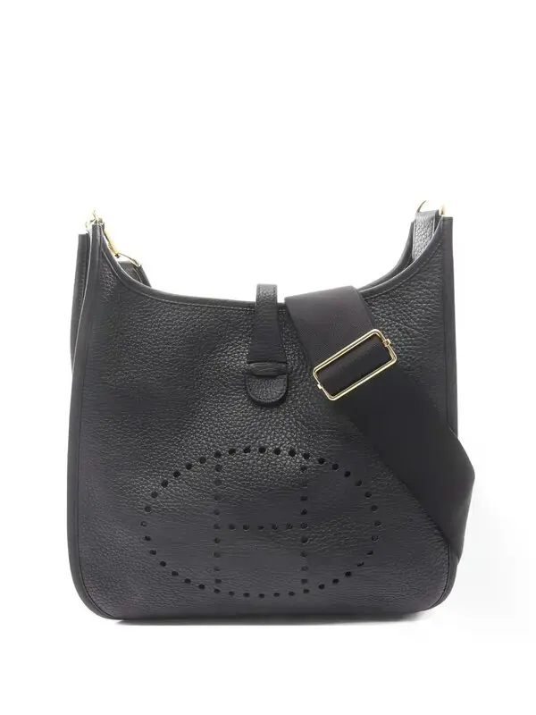 Hermès 2025 Evelyne Iii Troyes Clemence Leather Shoulder Bag - Black