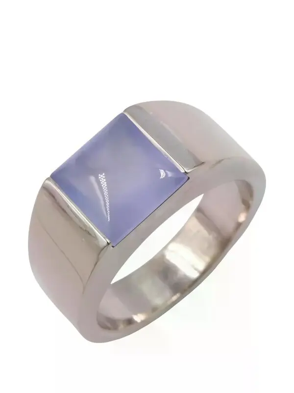 CARTIER 2010s Tank Chalcedony Ring