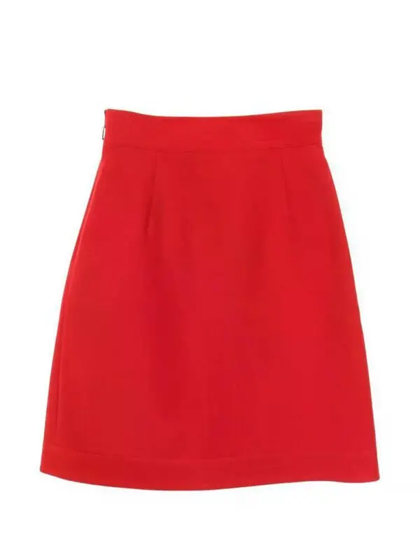 Gucci 2010s Pearl Button A-line Mini Skirt