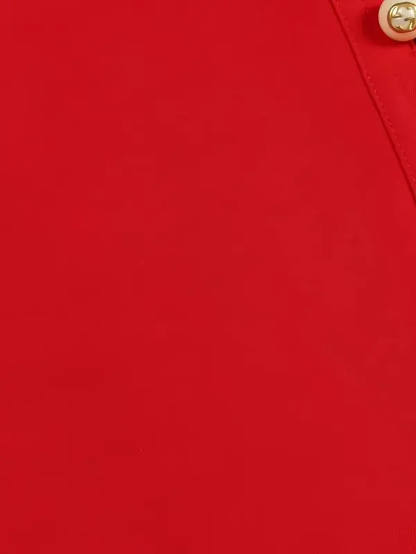 Gucci 2010s Pearl Button A-line Mini Skirt