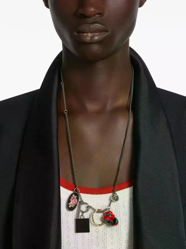 Dries Van Noten Charm Chain Necklace