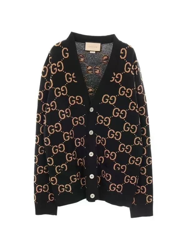 Gucci 2000s Jacquard Wool Cardigan
